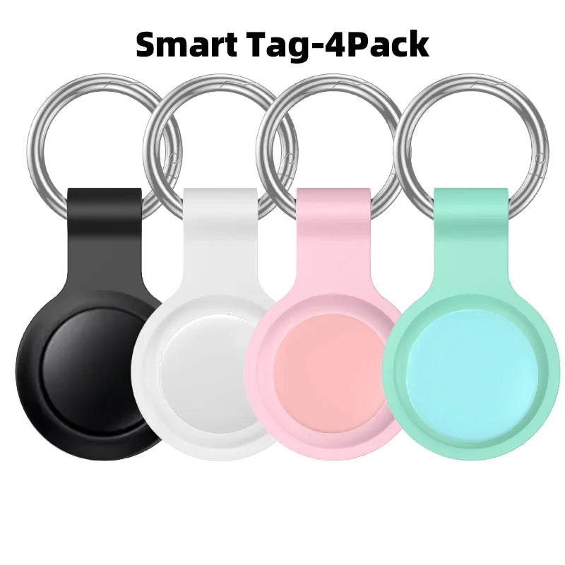 Bluetooth GPS Tracker Smart Tags with Find My App for Luggage 4 Pack ...