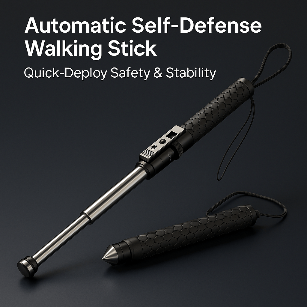 AllGuard Stick – Automatic Self-Defense Walking Stick with Stability S ...